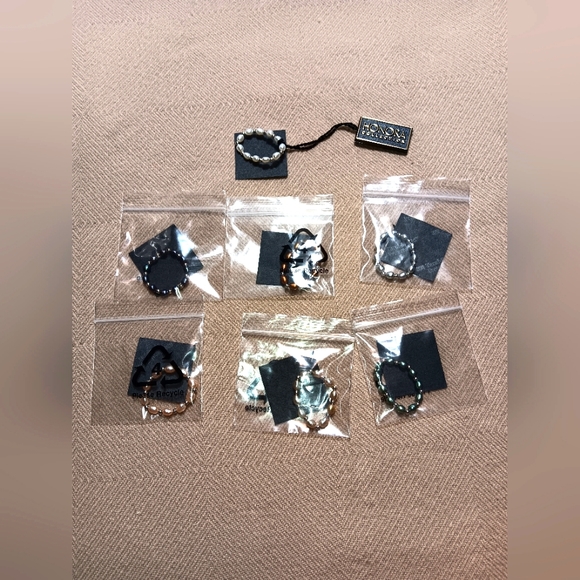 Honora | Jewelry | Newhonora Colorful Cultured Pearl Stretch Rings Set ...